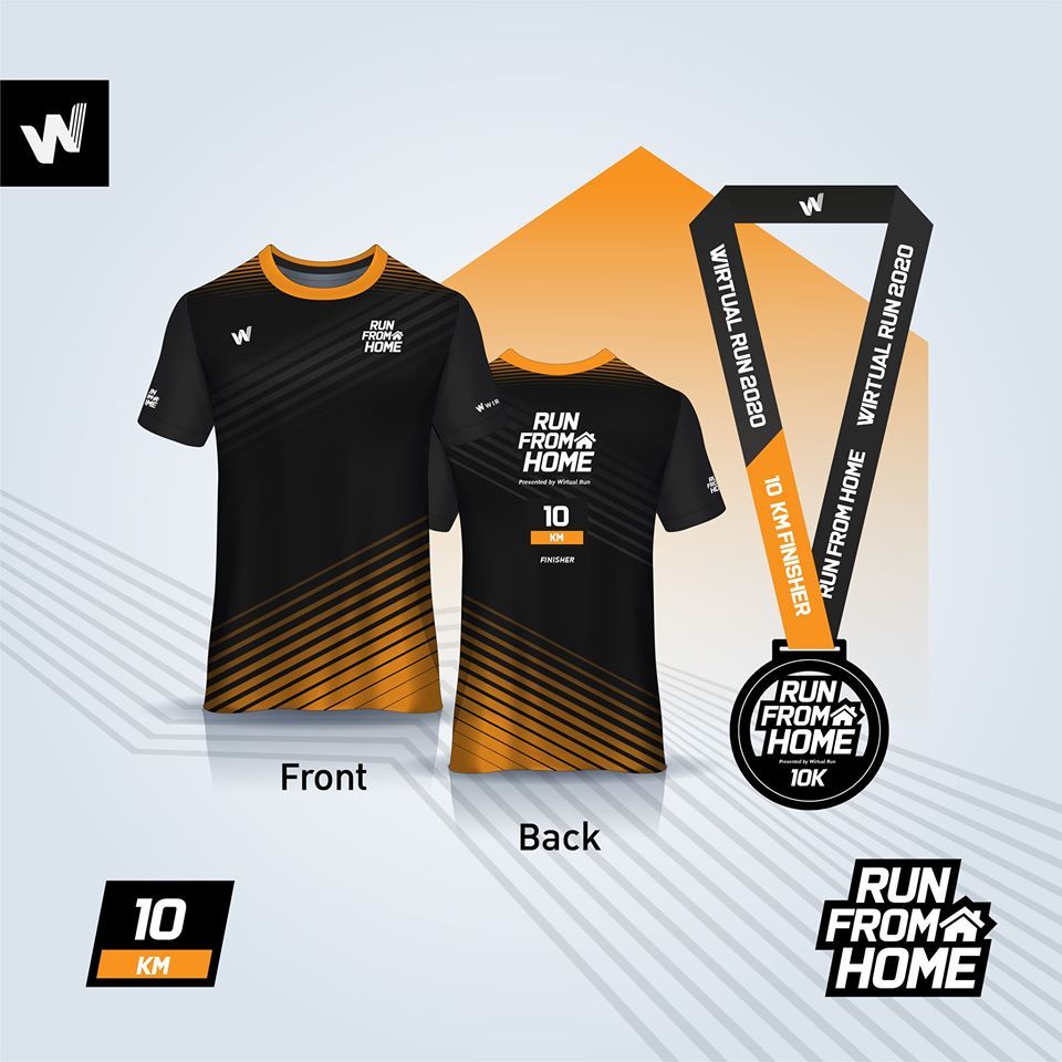 Run From Home รณรงค์วิ่งอยู่บ้าน สู้ภัยโควิด by WIRTUAL | Eventpop