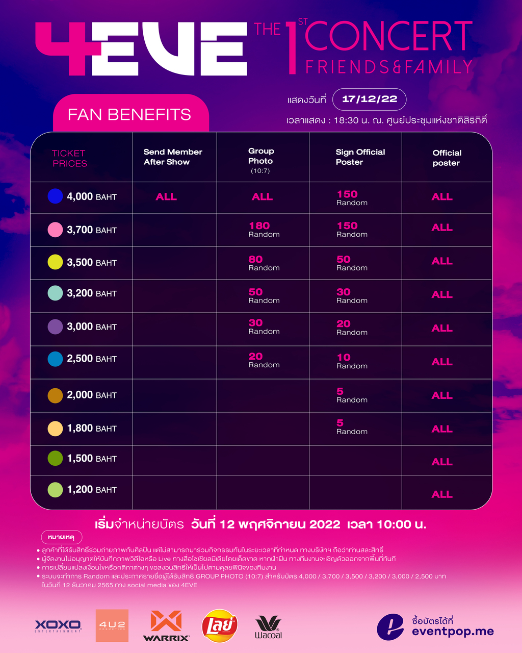 4EVE THE 1st CONCERT FRIENDS & FAMILY | Eventpop