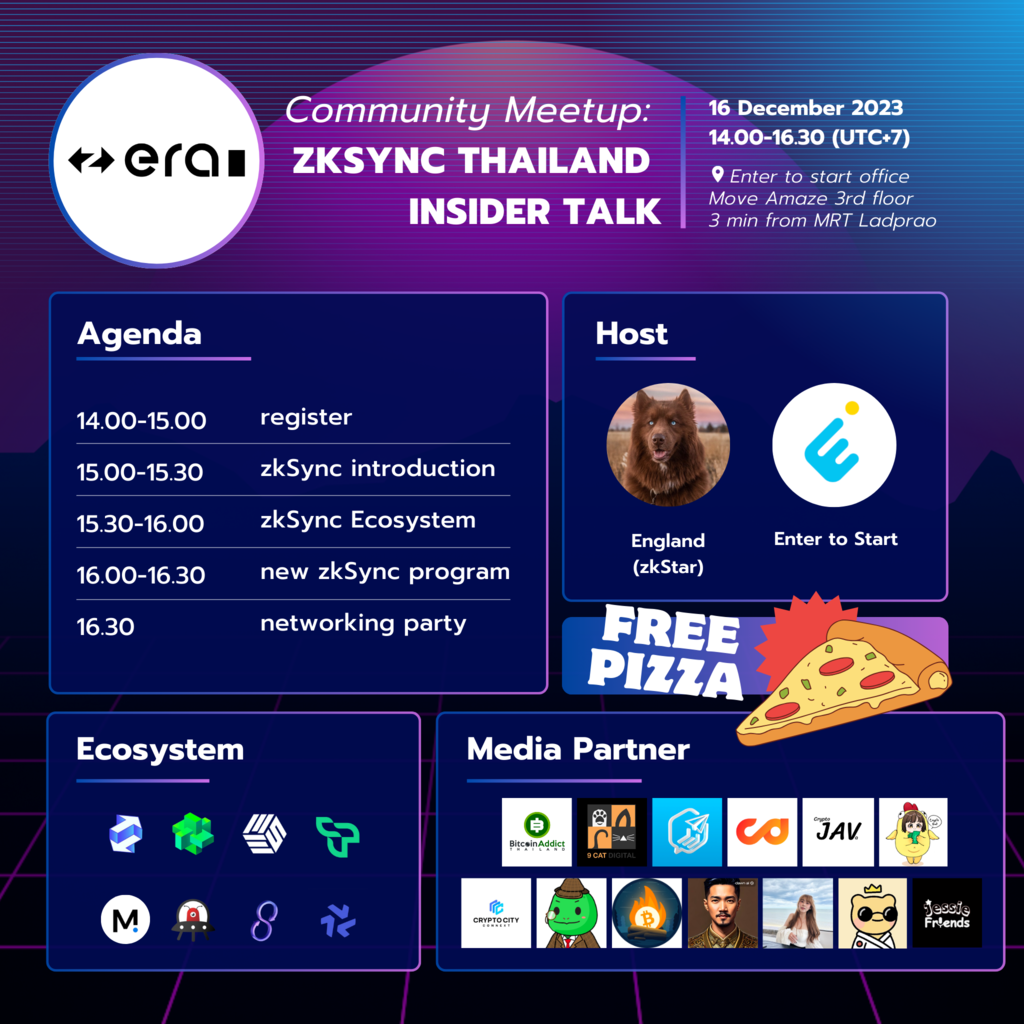 Community Meetup: zkSync Thailand Insider Talk First zkSync meetup in ...