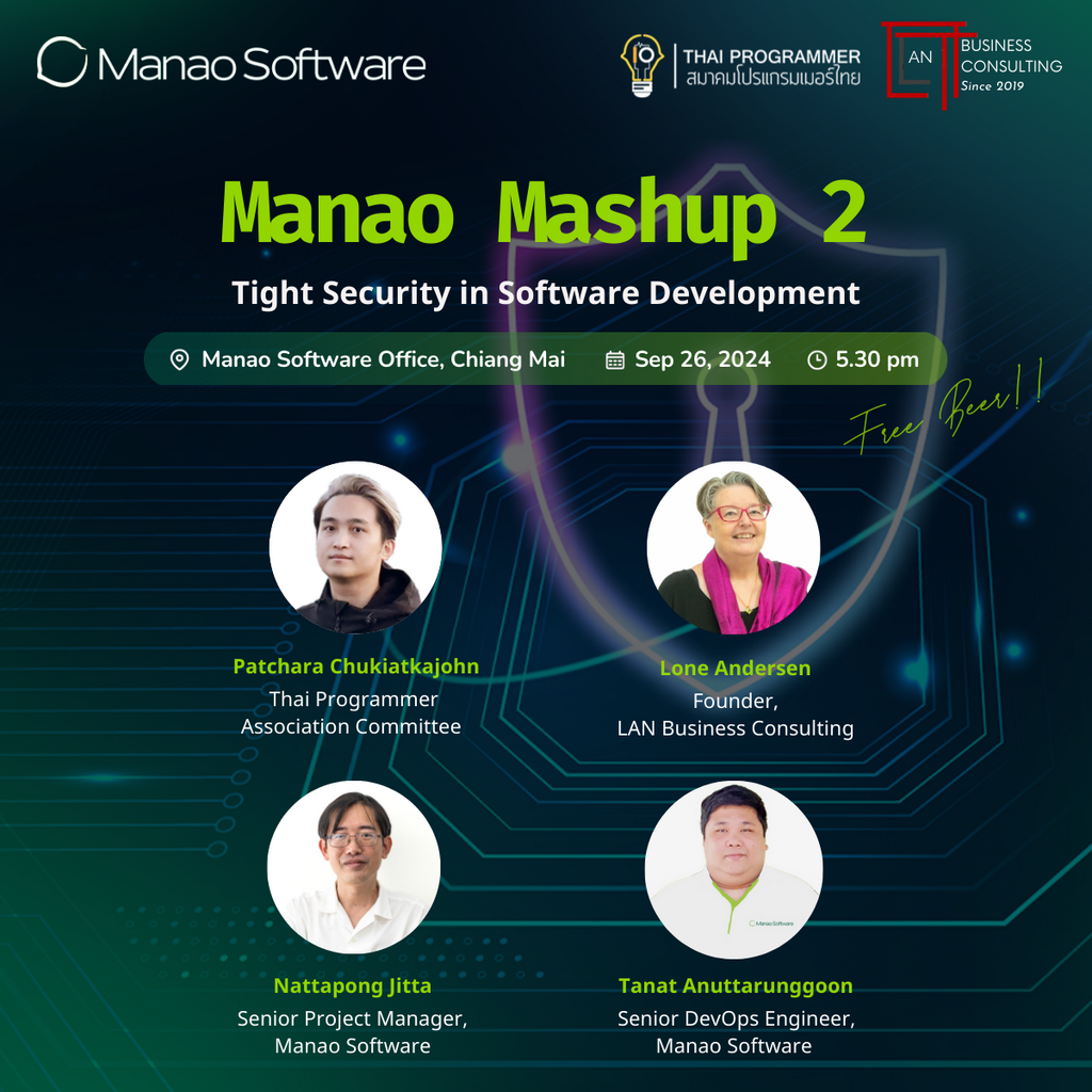 Manao Mashup: Tight Security in Software Development (and Free Beer)! | Eventpop