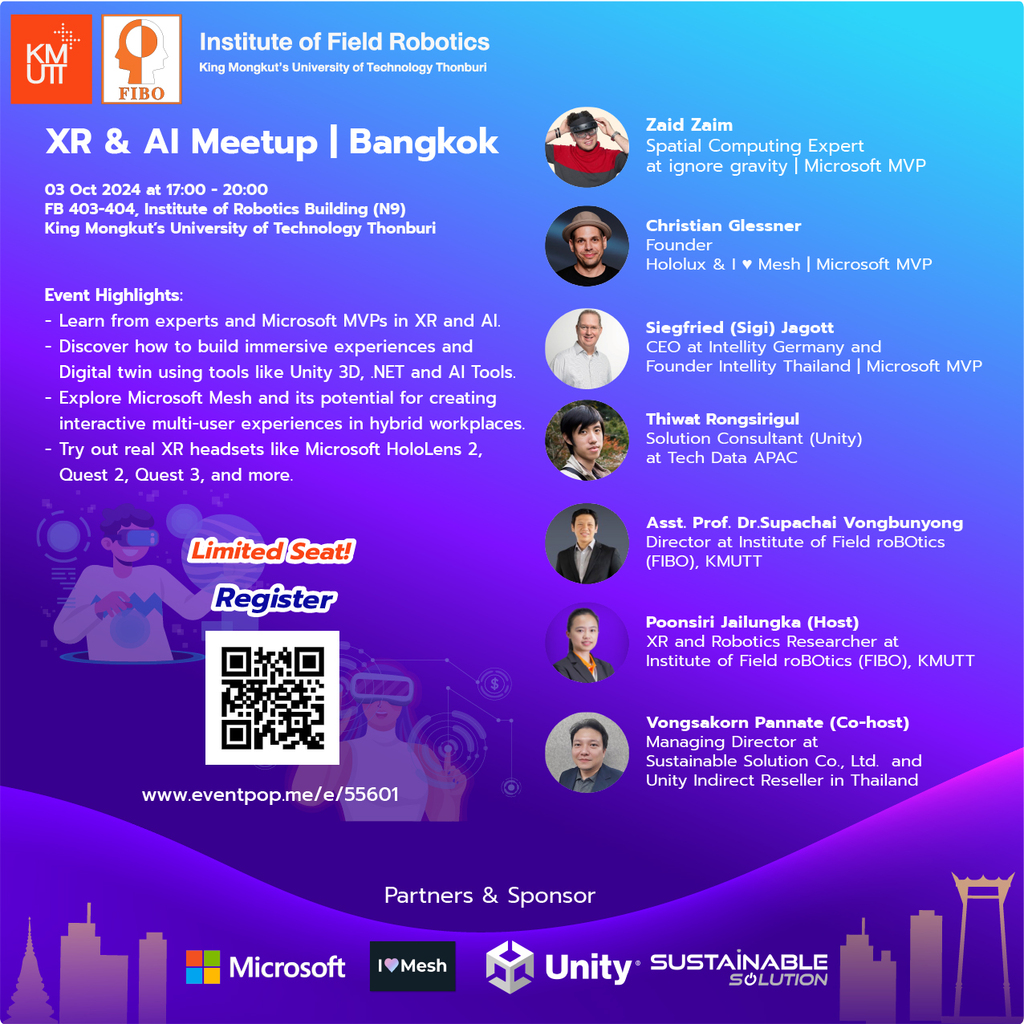 XR & AI Meetup | Bangkok October 3rd, 2024 | Eventpop