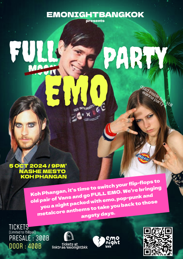 EMONIGHTBKK presents FULL EMO PARTY KOH PHANGAN | Eventpop