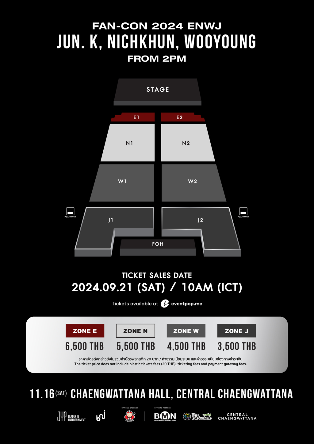 JUN. K, NICHKHUN, WOOYOUNG (From 2PM) Fan-Con 2024 [ENWJ] in Bangkok | Eventpop