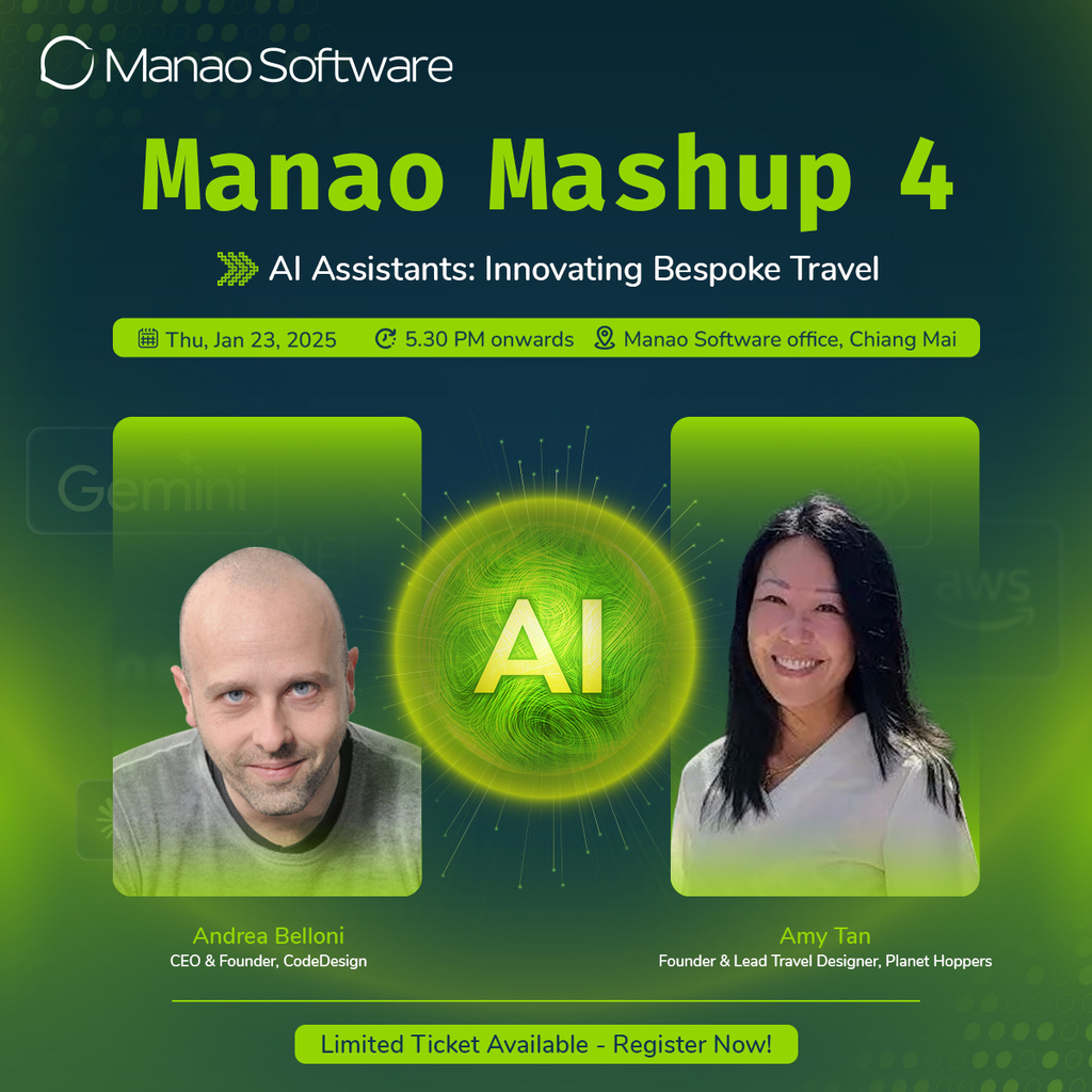 Manao Mashup: AI Assistants: Innovating Bespoke Travel | Eventpop