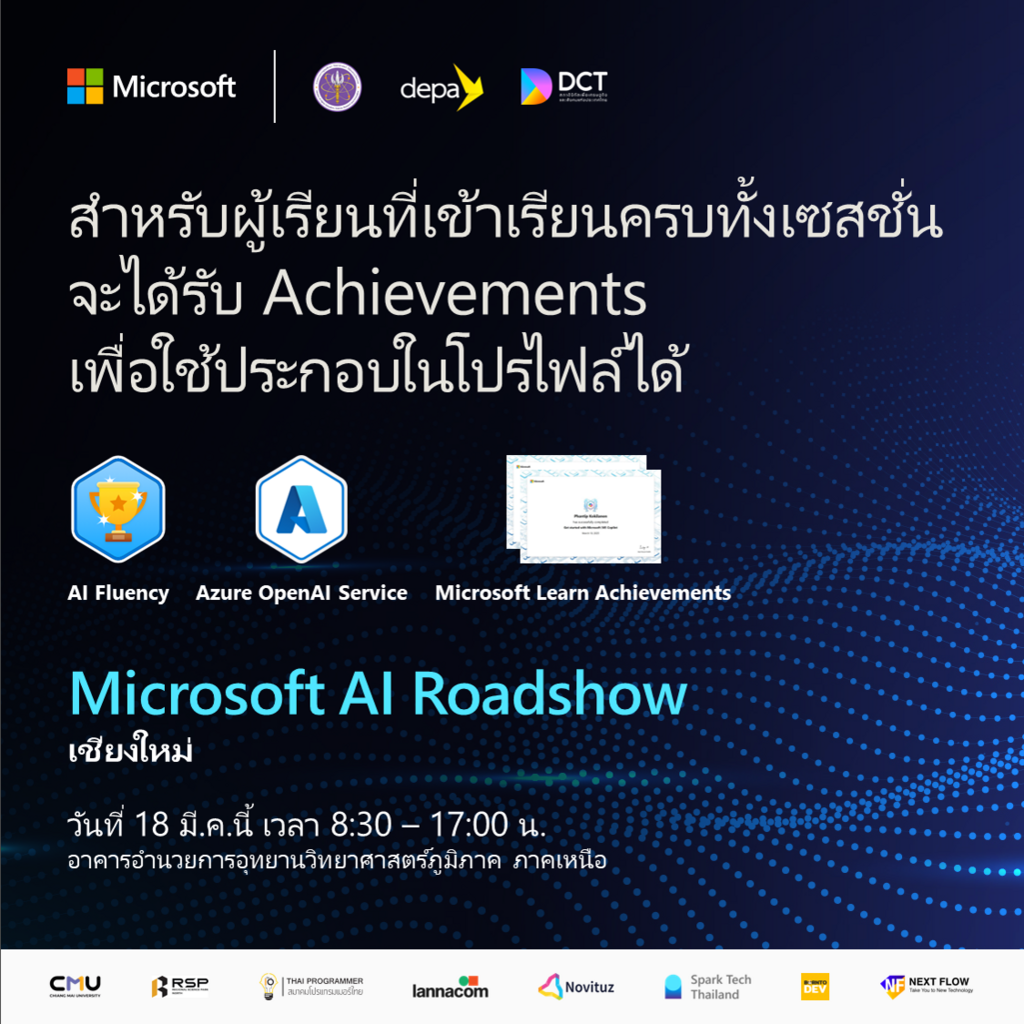 Microsoft AI Roadshow in Chiang Mai | Eventpop