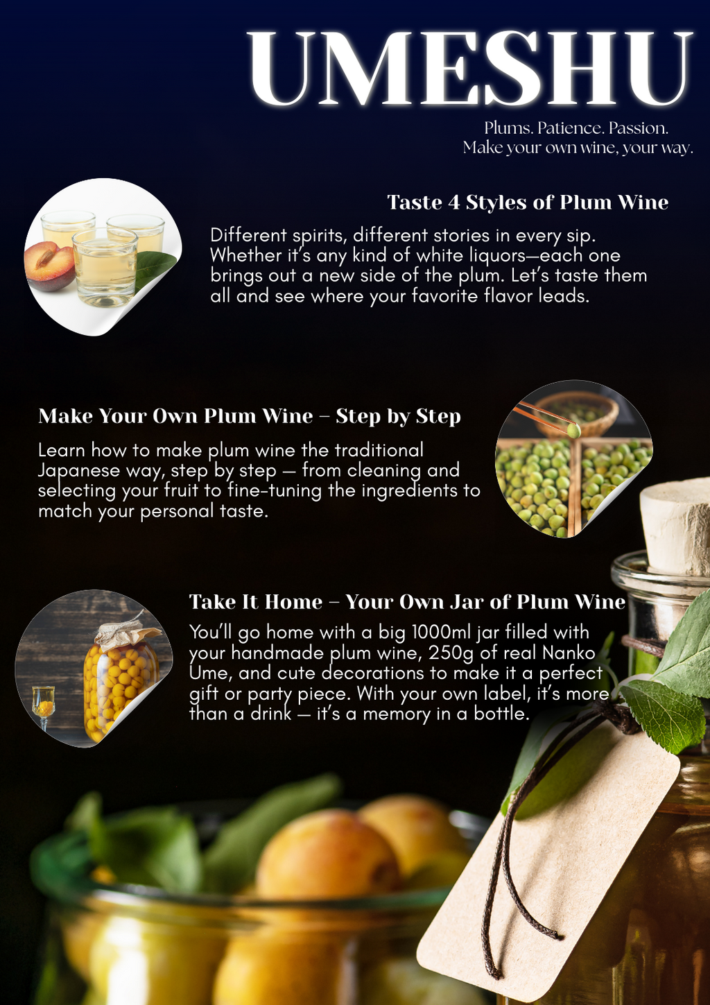 UMESHU WORKSHOP — Make Your Own Japanese Plum Wine | Eventpop