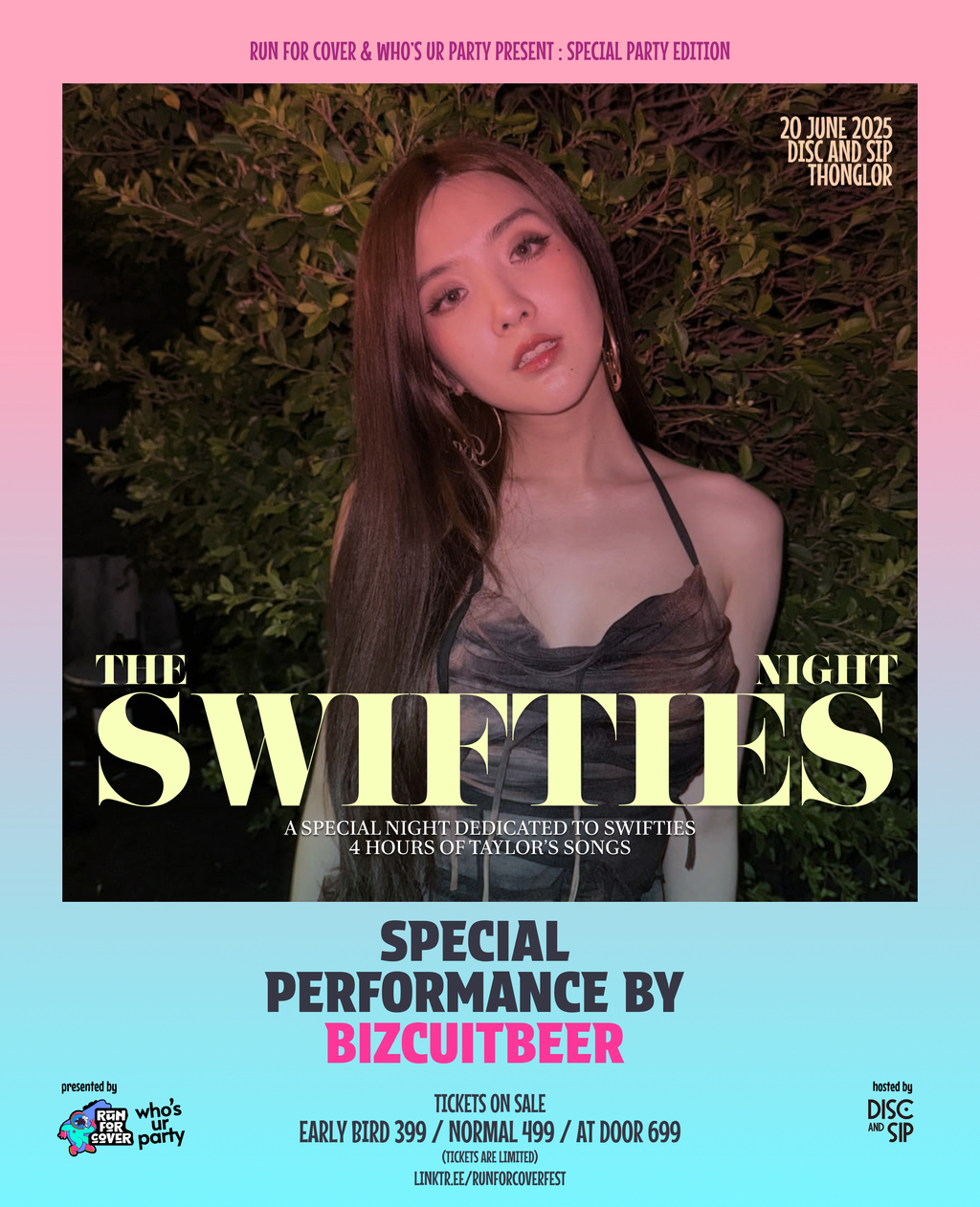 The SWIFTIES Night by Run For Cover and Who's Ur Party (Taylor Swift Party) | Eventpop