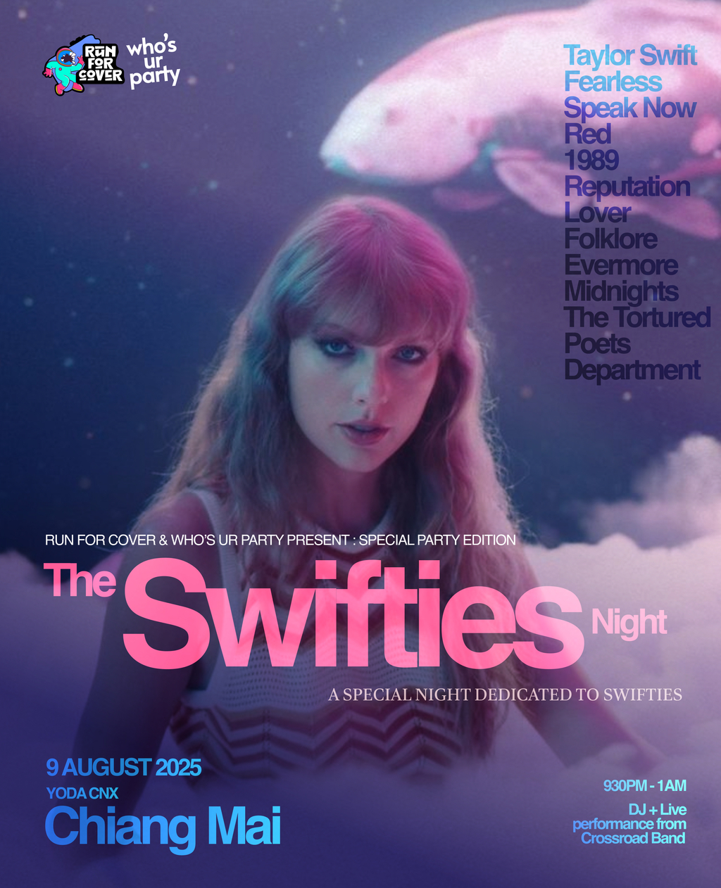 The Swifties Night Chiang Mai, A Taylor Swift Special Night Party ...