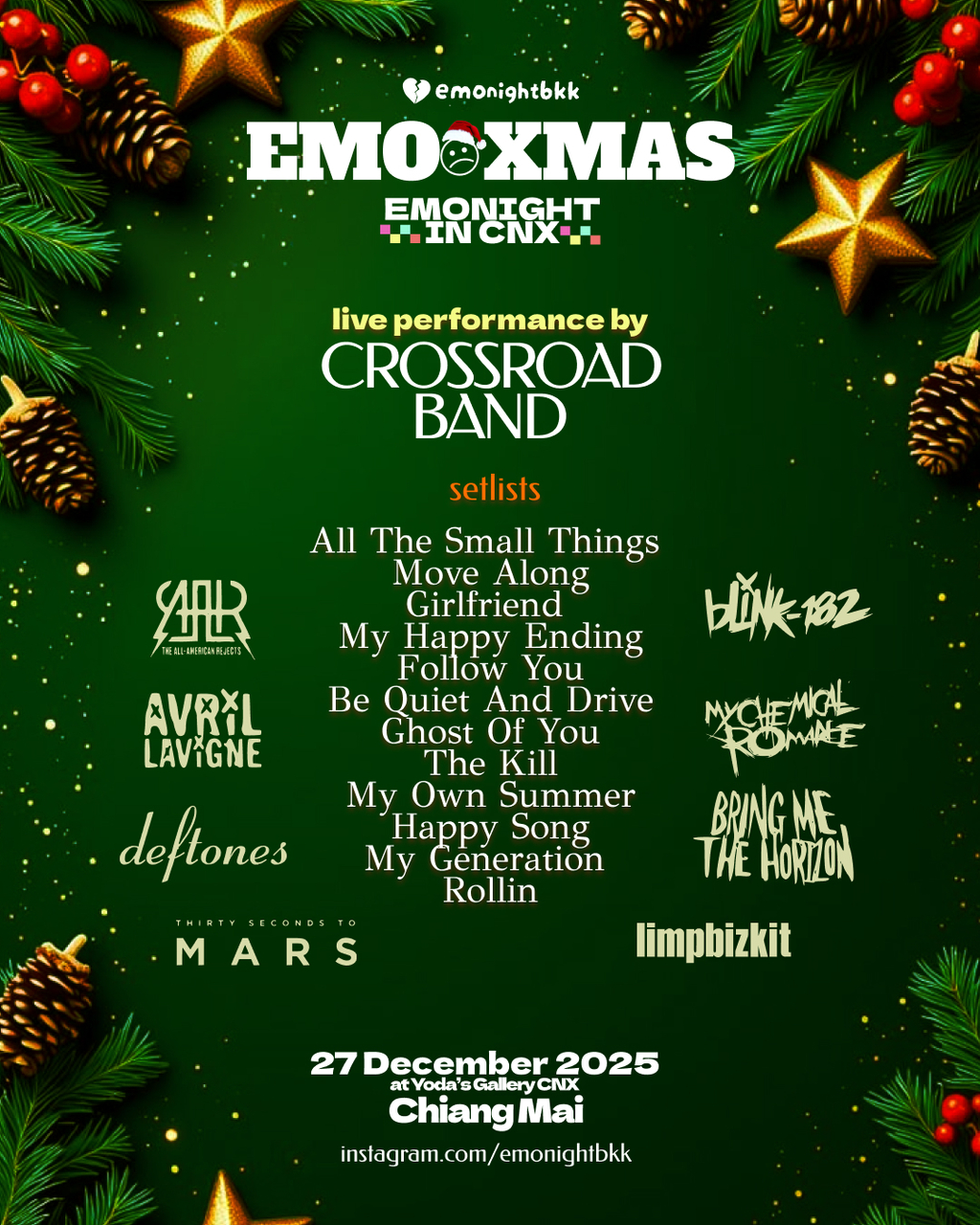 EMONIGHT BANGKOK presents EMOXMAS Chiang Mai, Christmas Emo Party ...