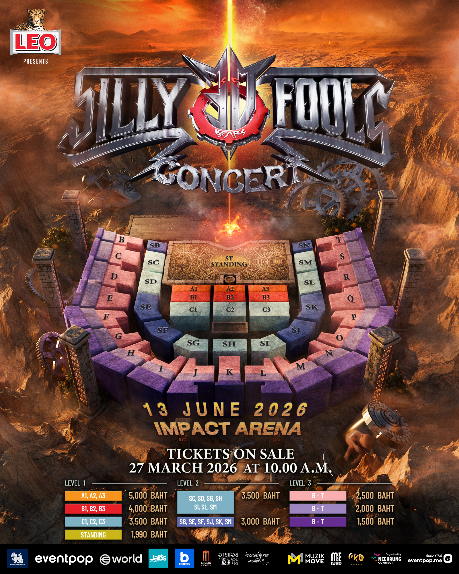 LEO presents 30 ปี Silly Fools Concert | Eventpop