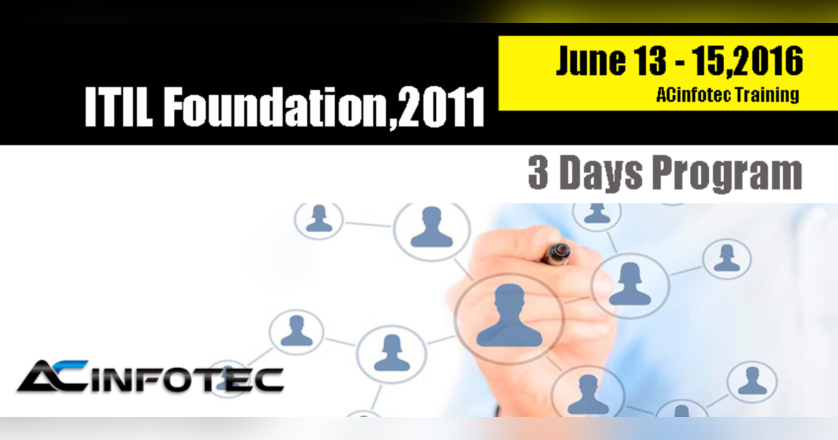 Training ITIL Foundation,2011 Edition | Eventpop