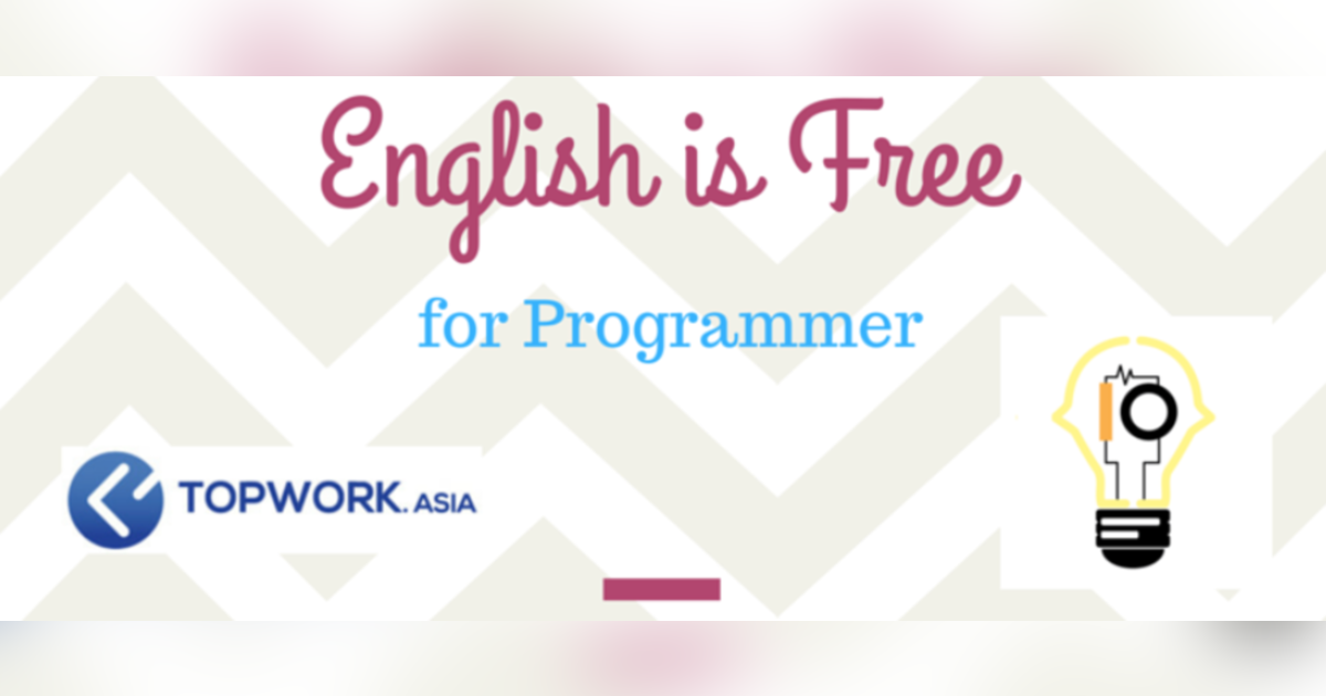 English is free!! for programmer | Eventpop