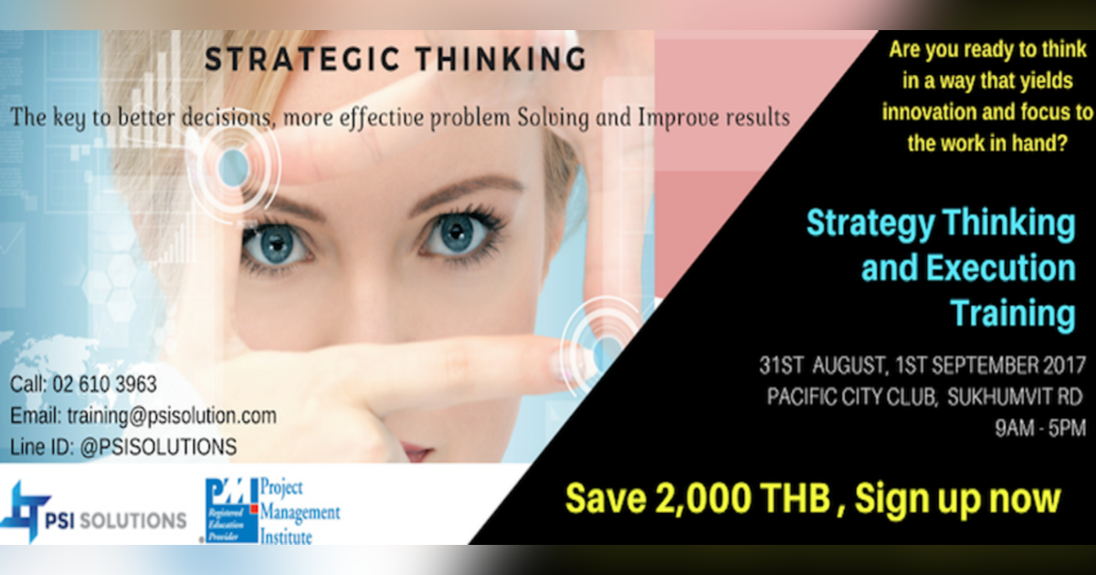 Strategy Thinking and Execution Training program | Eventpop