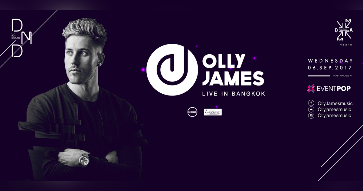 Olly James live in Bangkok | Eventpop