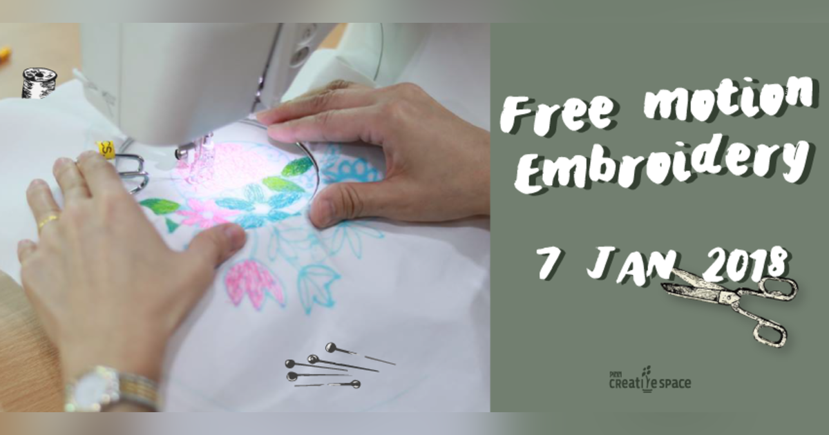 FREE - MOTION EMBROIDERY | Eventpop