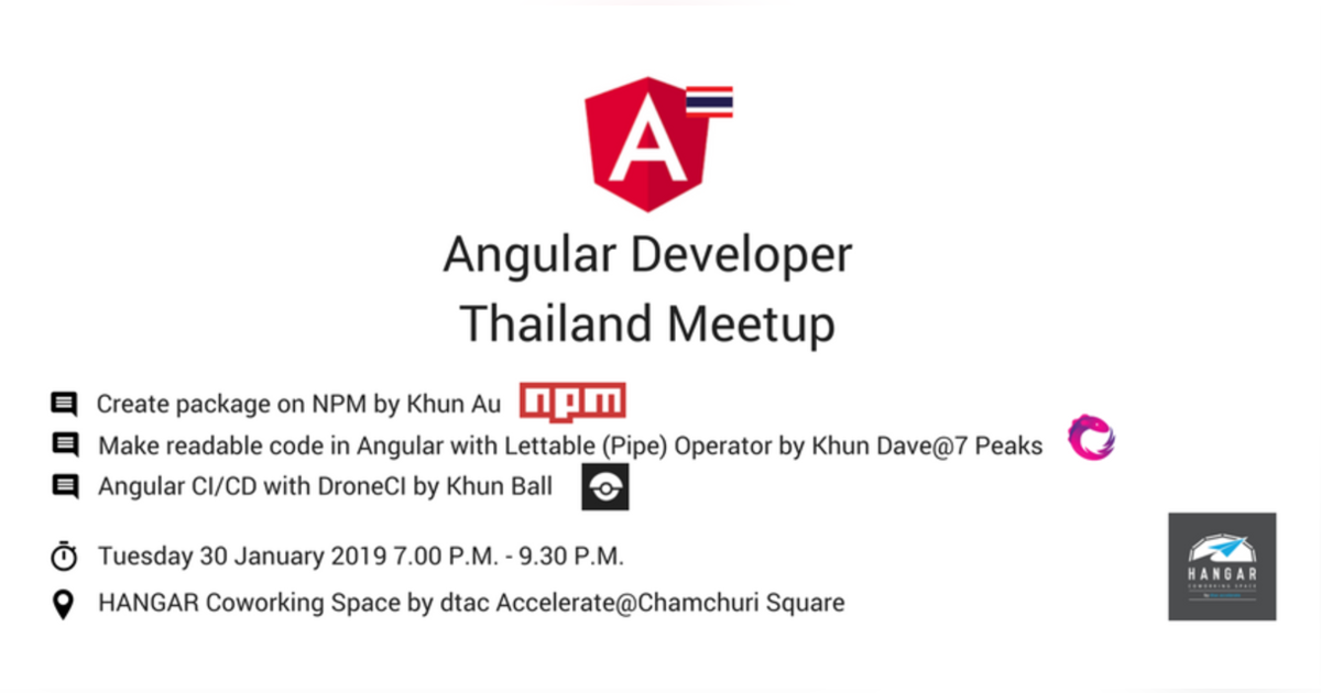Angular Developers Thailand Meetup January 2018 | Eventpop