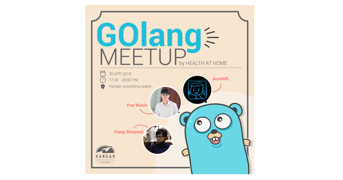 Golang developer meet up | Eventpop