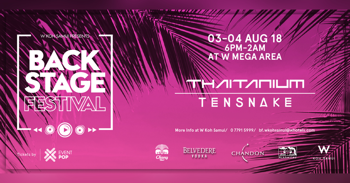 BACKSTAGE FESTIVAL 2018 | Eventpop