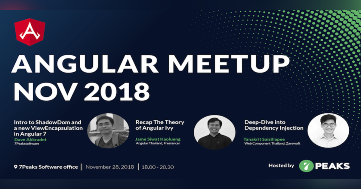 Angular Meetup NOV 2018 Hosted By 7 Peaks Software | Eventpop