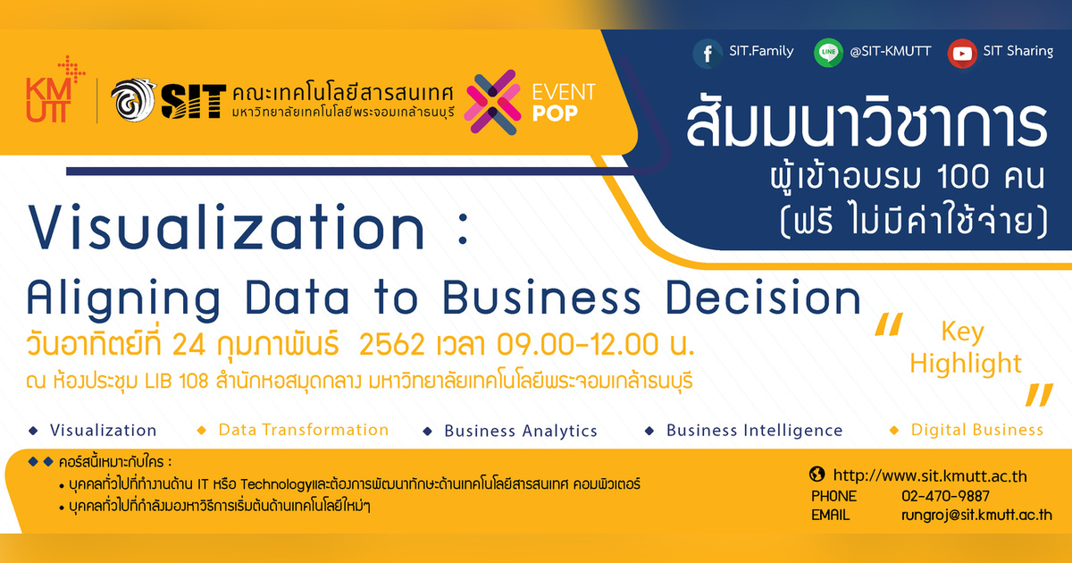 Visualization : Aligning Data to Business Decision | Eventpop