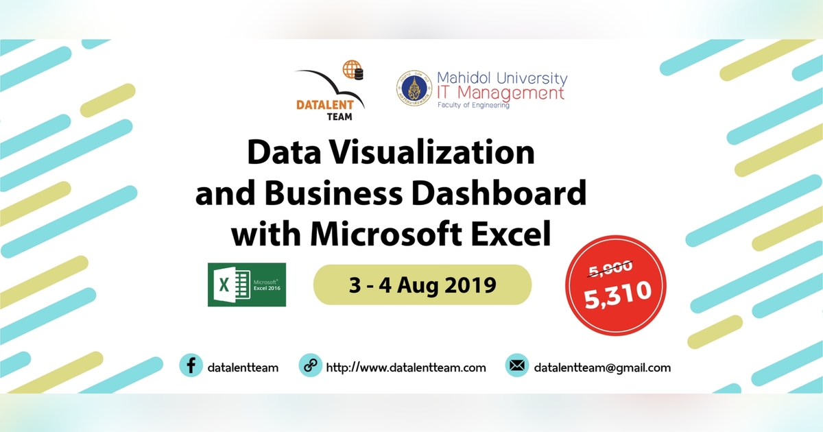 Data Visualization and Business Dashboard with Microsoft Excel | Eventpop