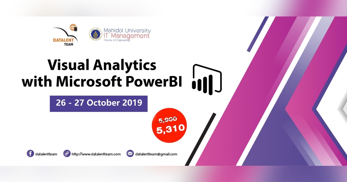 Data Visualization and Visual Analytics with Microsoft Power BI | Eventpop