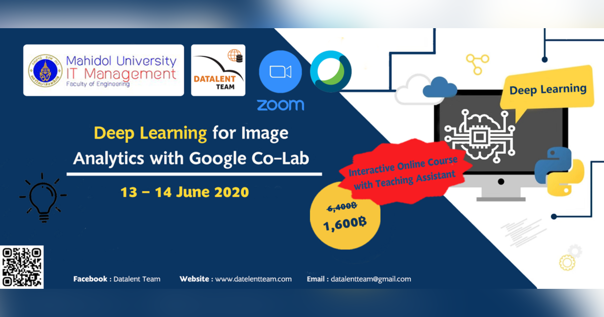 Deep Learning for Image Analytics with Google Co-Lab 2020 | Eventpop
