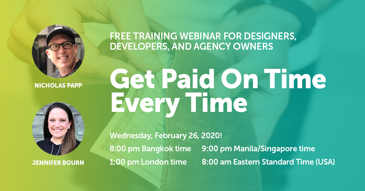 Get Paid On Time Every Time - FREE Webinar | Eventpop