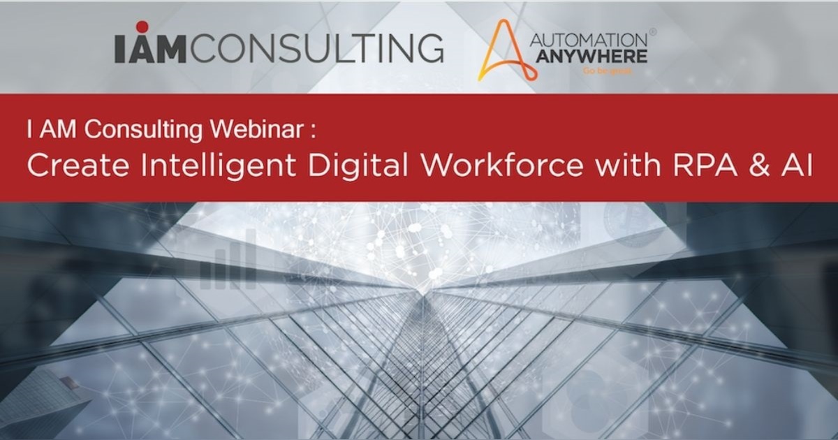 Create Intelligent Digital Workforce with RPA & AI | Eventpop