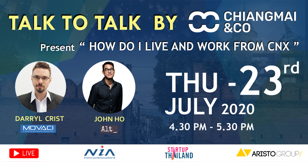 Talk to talk By CMCO Present How do I live and work from Chiang Mai | Eventpop