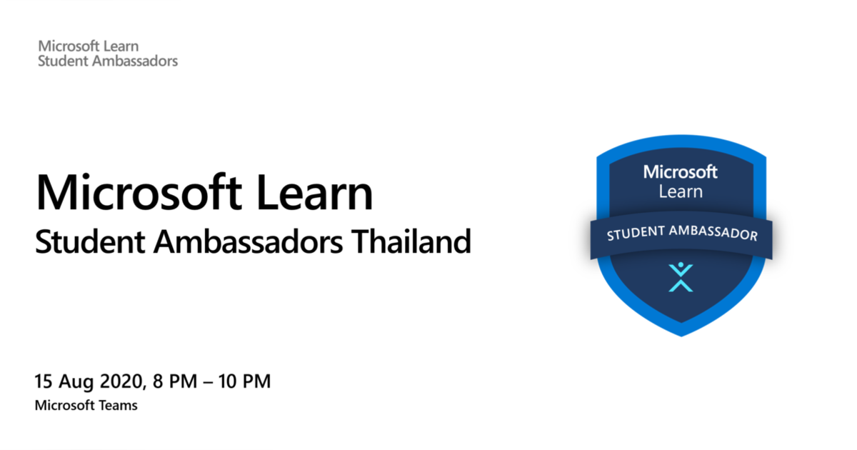 Microsoft Learn Student Ambassadors Thailand Launch | Eventpop