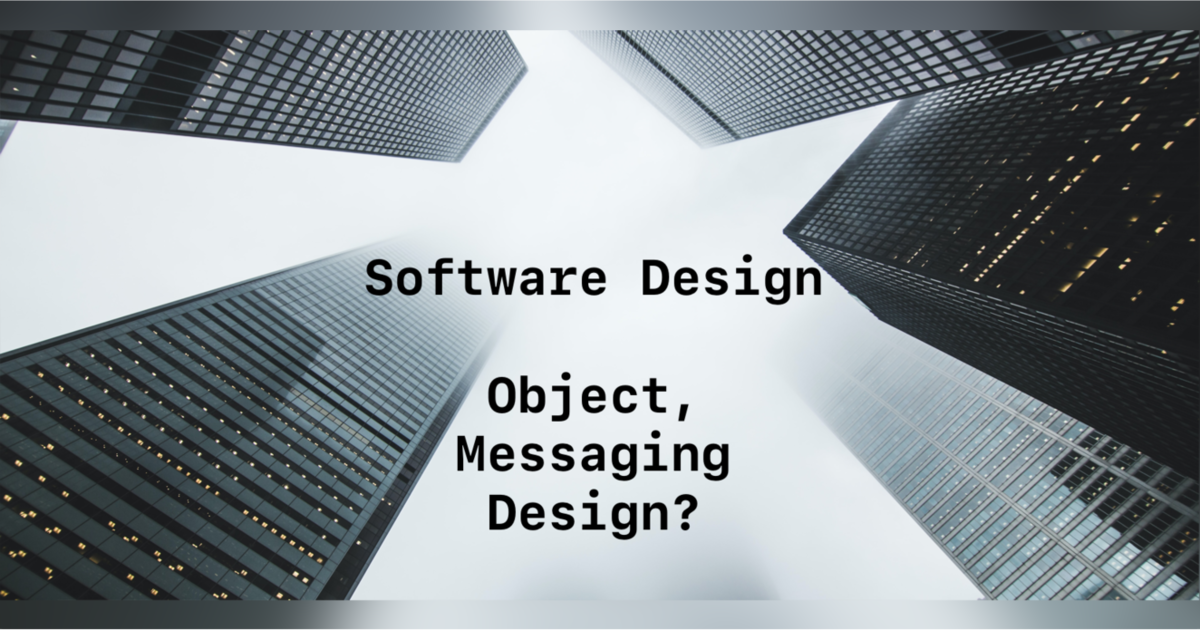 Software Design [Object/Message Passing Design?] for ODDS | Eventpop