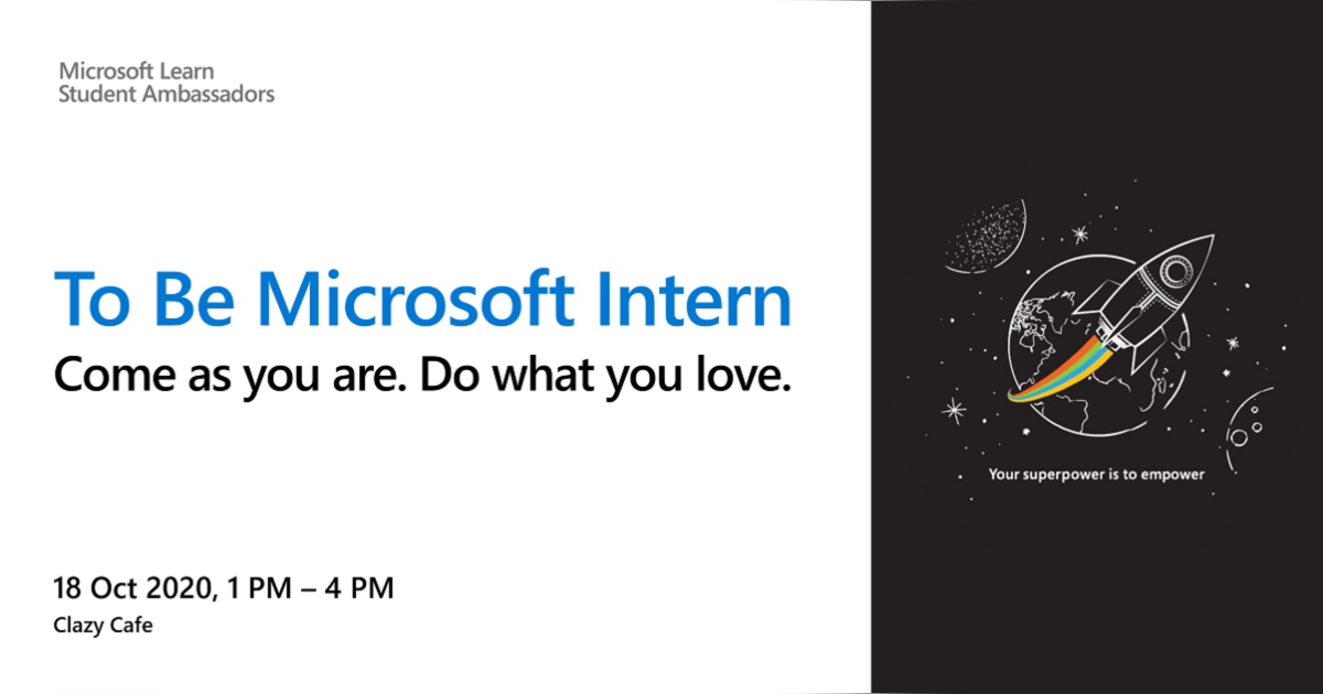 To Be Microsoft Intern | Eventpop
