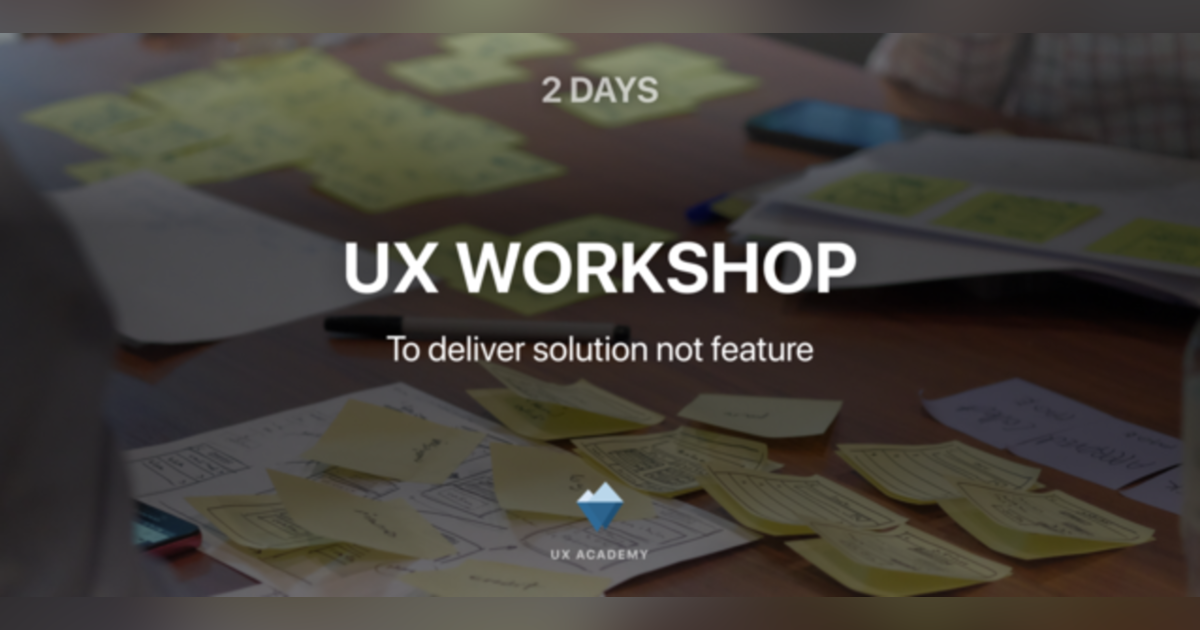 Intensive UX Workshop (22-23 Mar 2021) | Eventpop