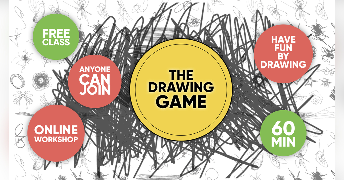The Drawing Game - FREE online class: have fun by drawing | Eventpop