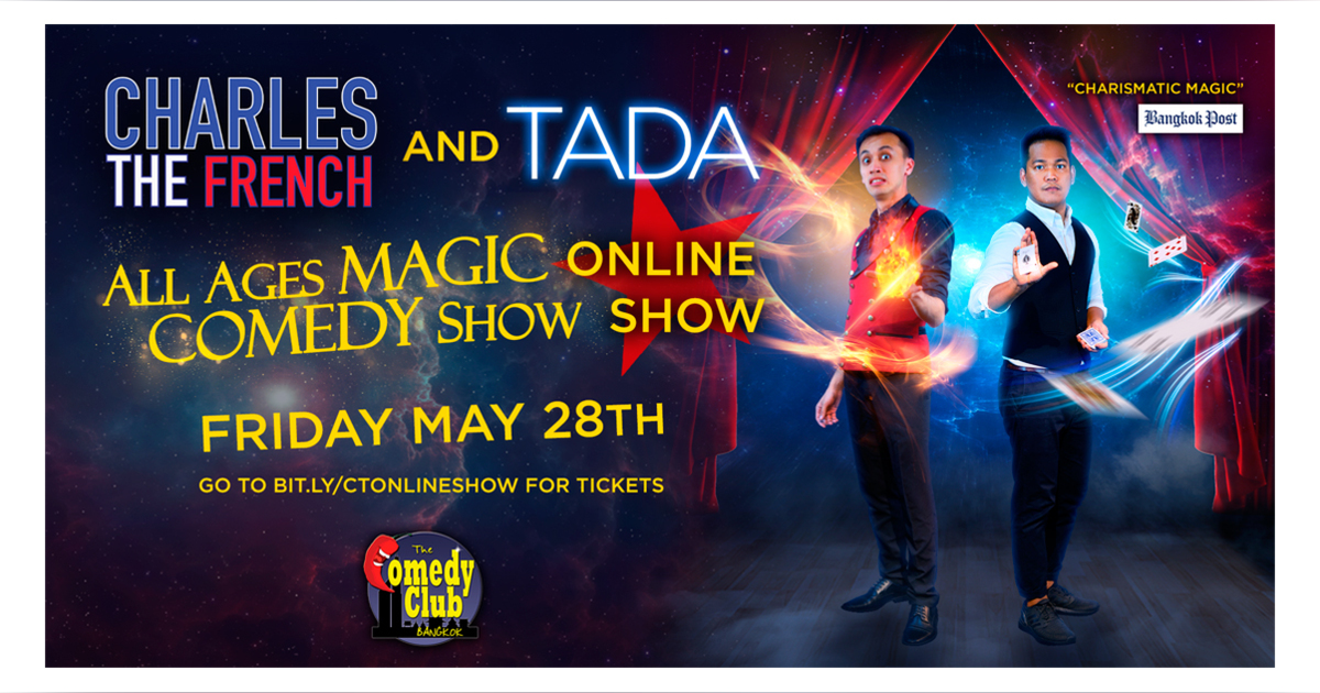 CHARLES THE FRENCH & TADA - All Ages Magic Comedy - ONLINE SHOW! | Eventpop