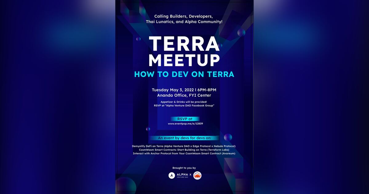 Terra Meetup Thailand: How to Dev on Terra | Eventpop