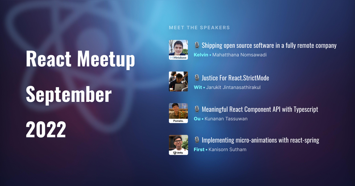 React Meetup 09/22 | Eventpop