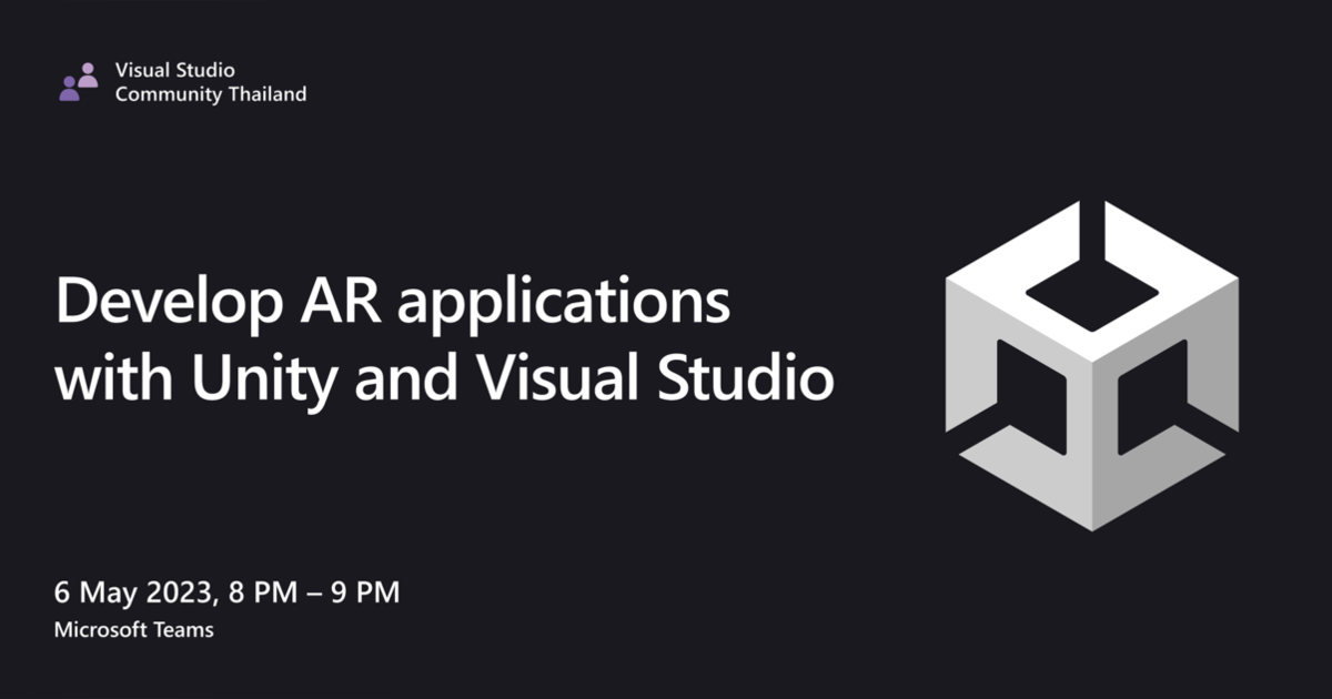 Develop AR applications with Unity and Visual Studio | Eventpop