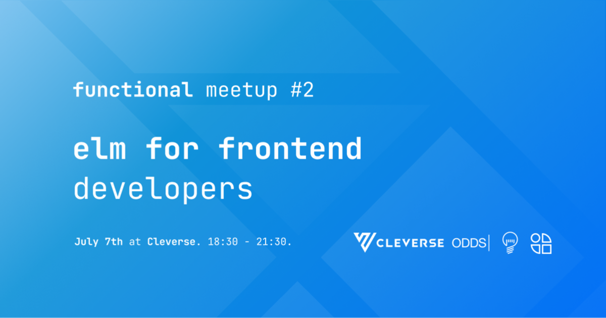 Functional Meetup 2 Elm For Frontend Developers Eventpop