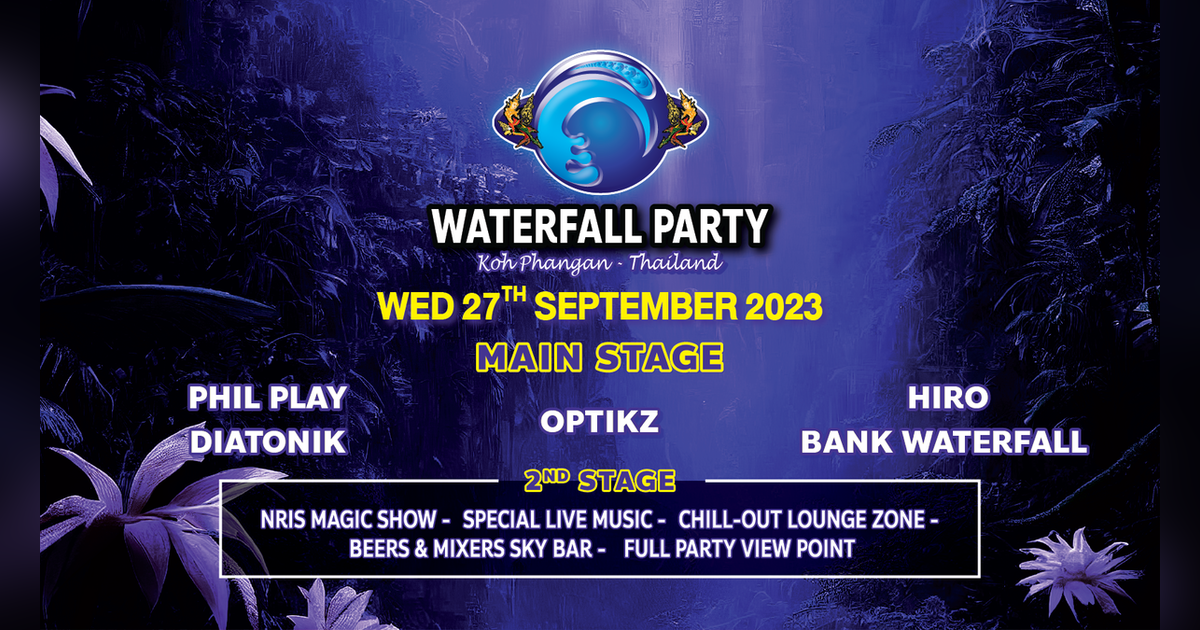 Waterfall Party - 27th September | Eventpop