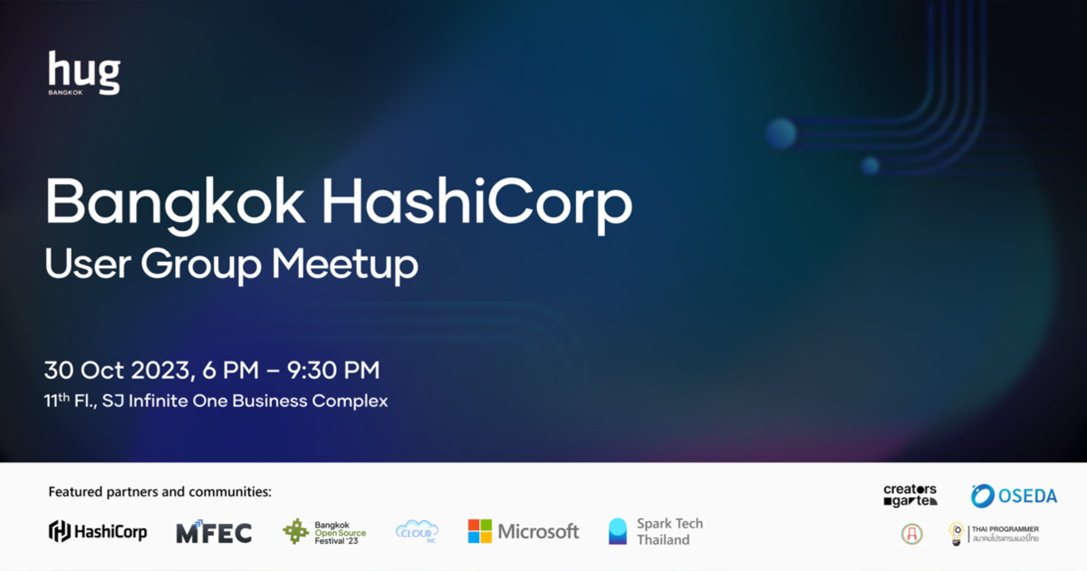 Bangkok HashiCorp User Group Meetup | Eventpop