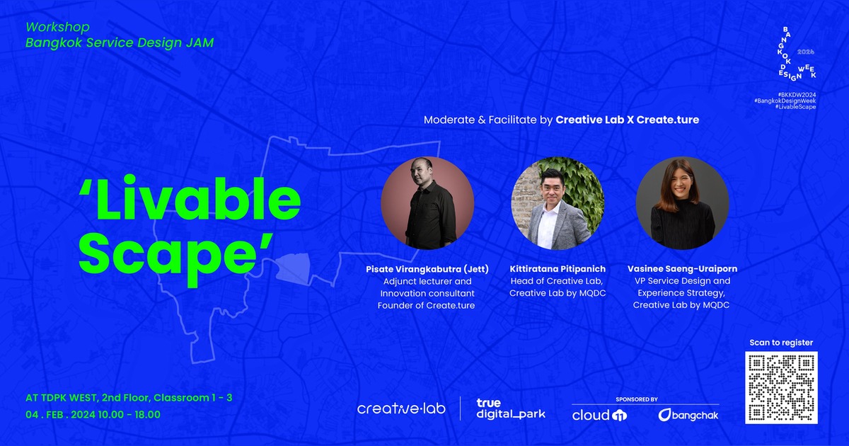 Bangkok Service Design Jam: LIVABLE SCAPE Workshop | Eventpop