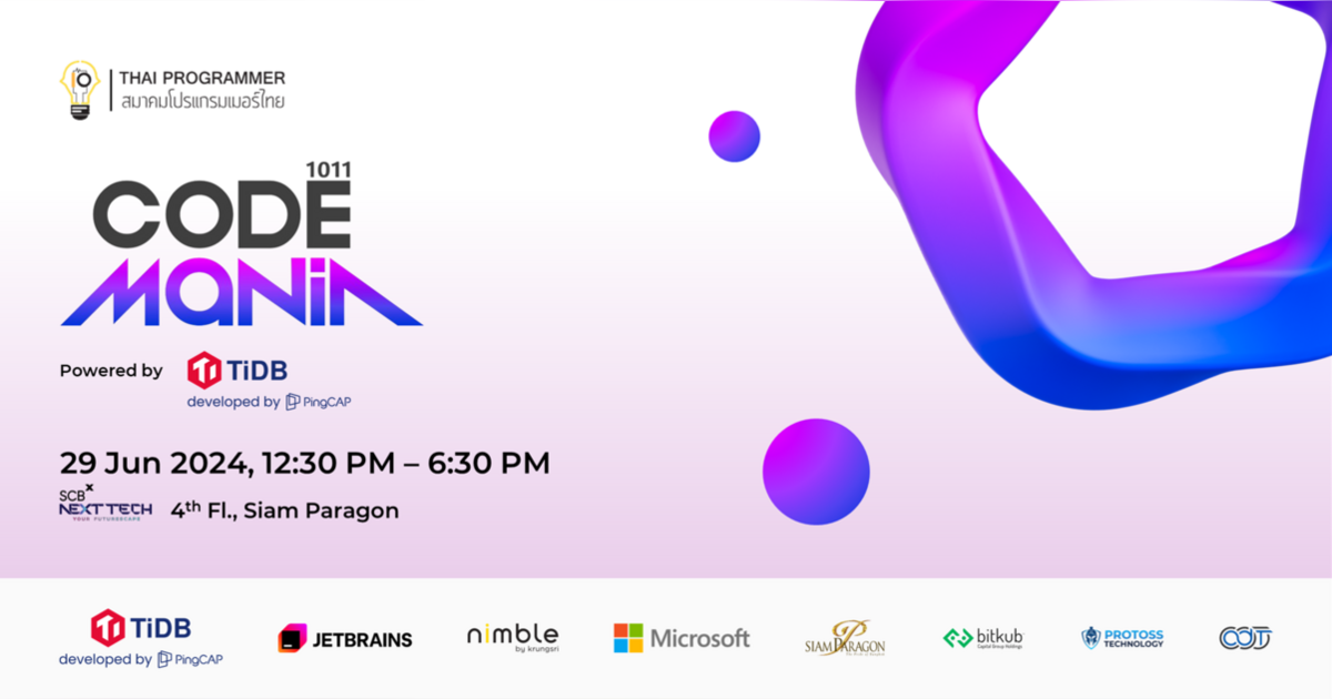 Code Mania 1011 | Eventpop