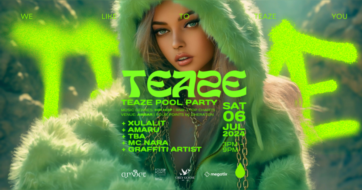TEAZE X AMBAR POOL PARTY | SAT 6 JULY 2024 | Eventpop