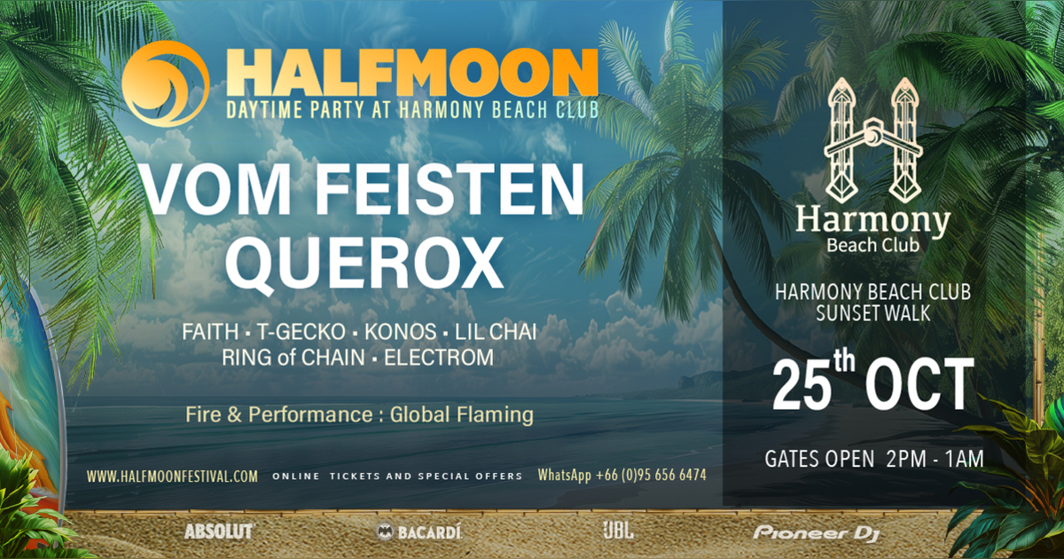 Halfmoon Festival : 25th October 2024 | Eventpop