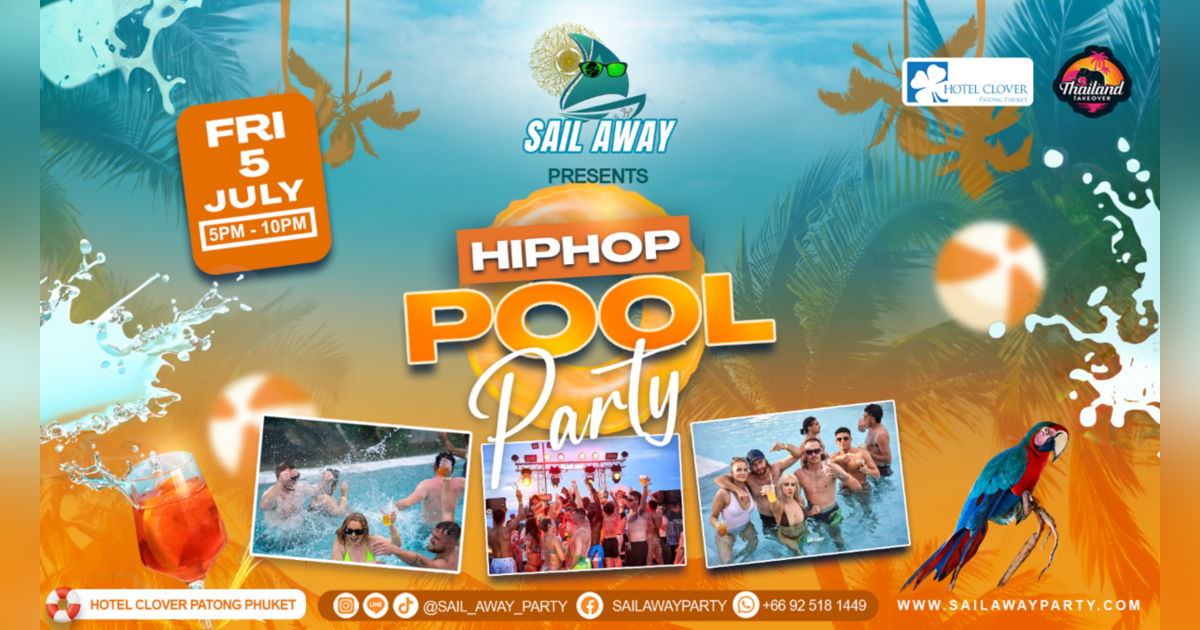 Hip-Hop Pool Party at Hotel Clover Patong Phuket | Eventpop