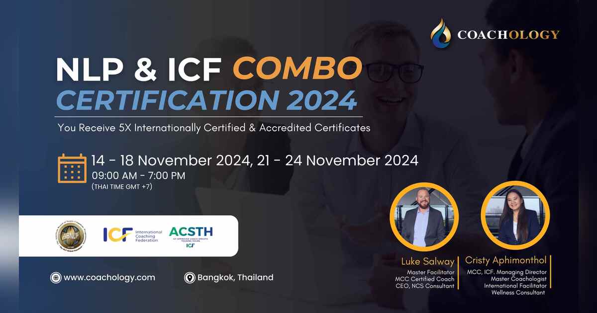 NLP & ICF COMBO PACKAGE 2024 - Coachology | Eventpop