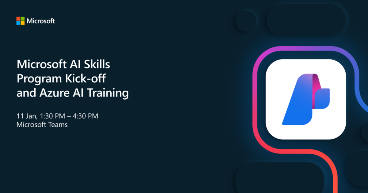 Microsoft AI Skills Program Kick-off and Azure AI Training | Eventpop