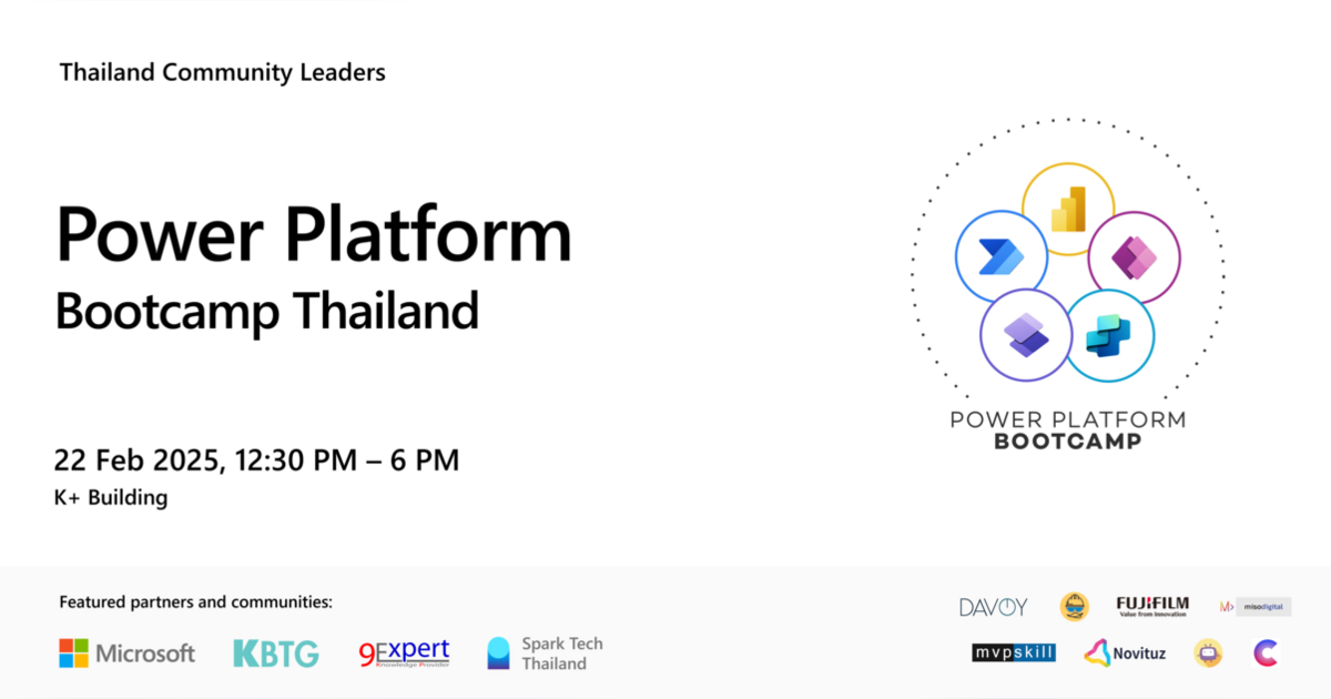 Power Platform Bootcamp Thailand | Eventpop